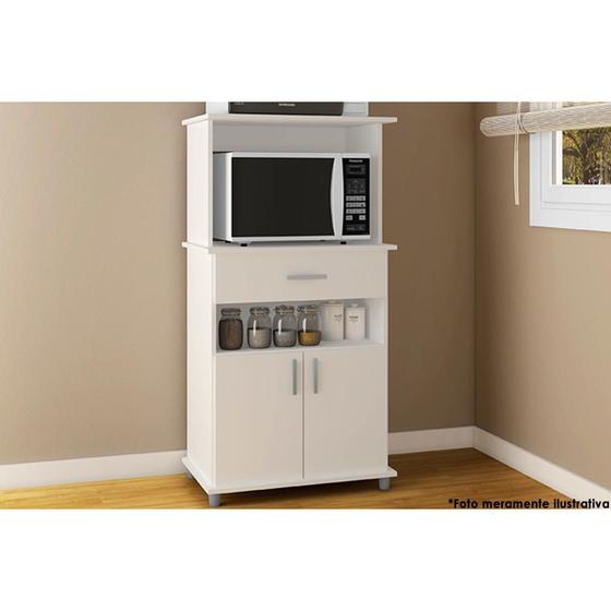 Balcão Multiuso Cozinha ASM151 c/ 2 Portas e 1 Gaveta Branco ...