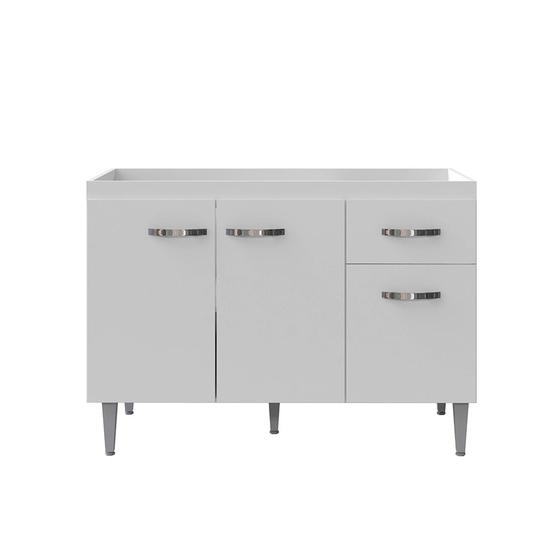 Balcão para Pia Gabriela sem Tampo 120cm 3 Portas 1 Gaveta - AJL Móveis - Outros Móveis ...