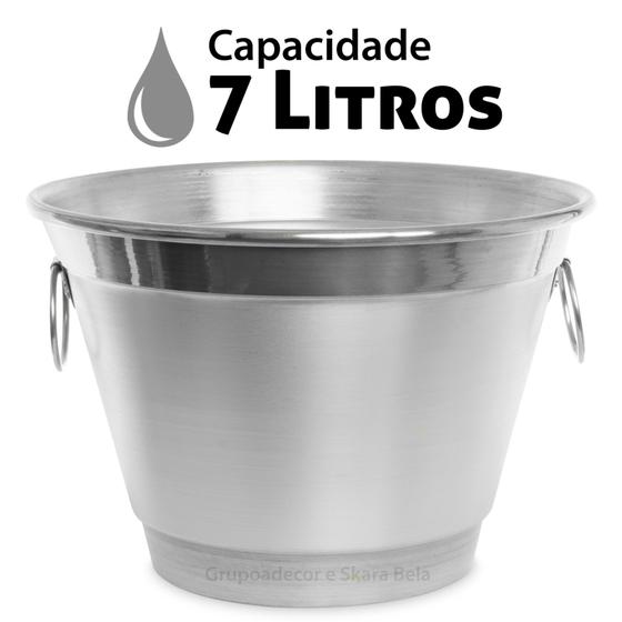 Balde de Gelo Cerveja 7 Litros Kit 10 Unidades - Fm Utilidades Decor ...
