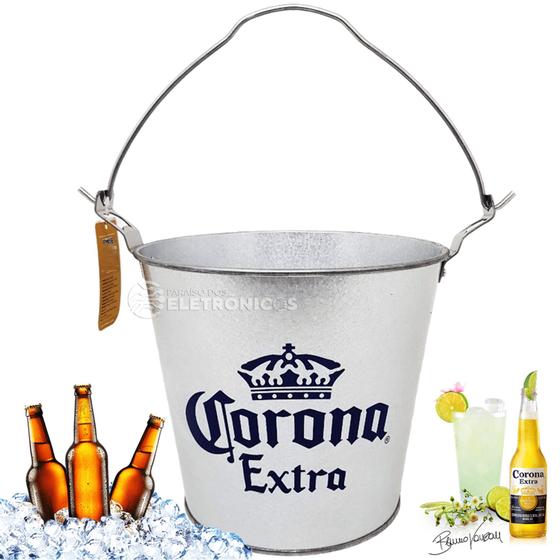 Balde De Gelo Corona Personalizado Com Alça 5 Litros Para Cerveja ...