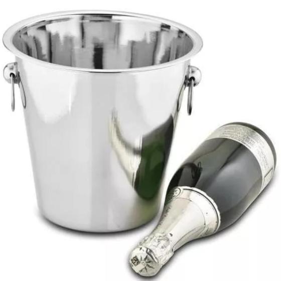 Balde De Gelo Inox Cerveja Champanhe Bebidas 4,5l Bar - PLASVALE ...