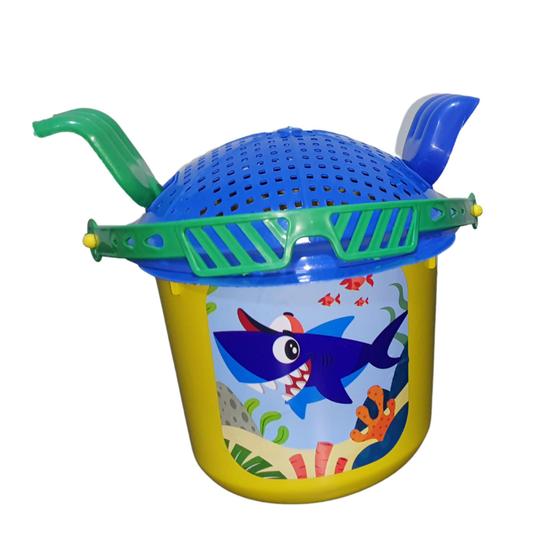 Balde De Praia Bob Decorado Sortidos Com Tampa e Acessórios - KENDY ...