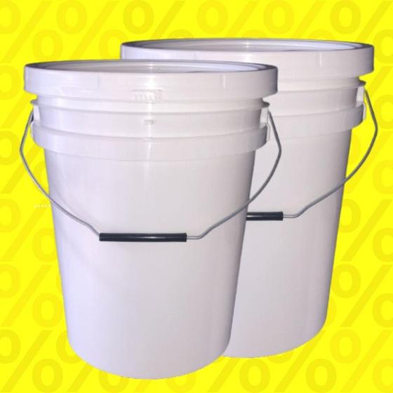 Balde Plástico 20L Para Armazenar Gordura Kit 2 Pçs - NASTRIPACK ...