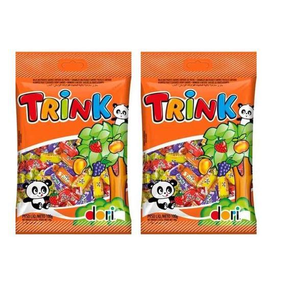 Balinha Mastigável Trink Sabor Frutas Kit com 2 Pacotes 100g - Dori ...