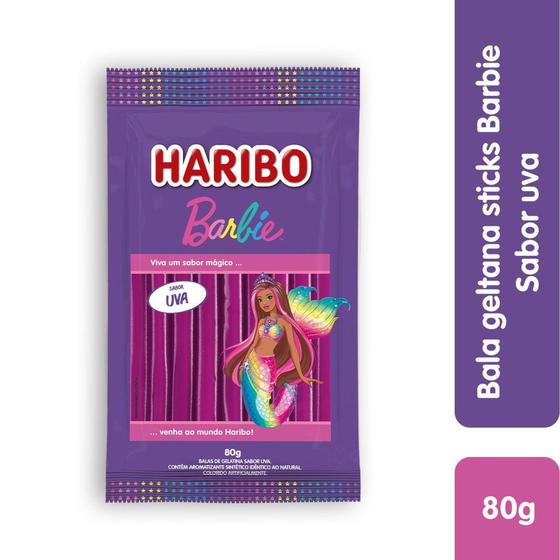 Balla sticks barbie uva 80g - HARIBO - Balas - Magazine Luiza