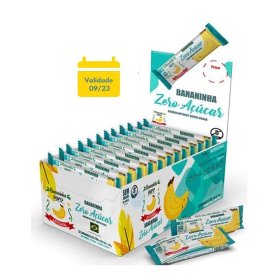 Bananinha Zero Açucar Sem Gluten Sem Lactose Cremosa Ouro Caixa Com 32