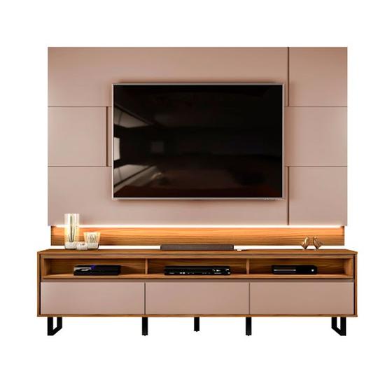 Bancada e Painel Betta para TV 75 Polegadas com LED Dj Móveis - Painel para TV - Magazine Luiza