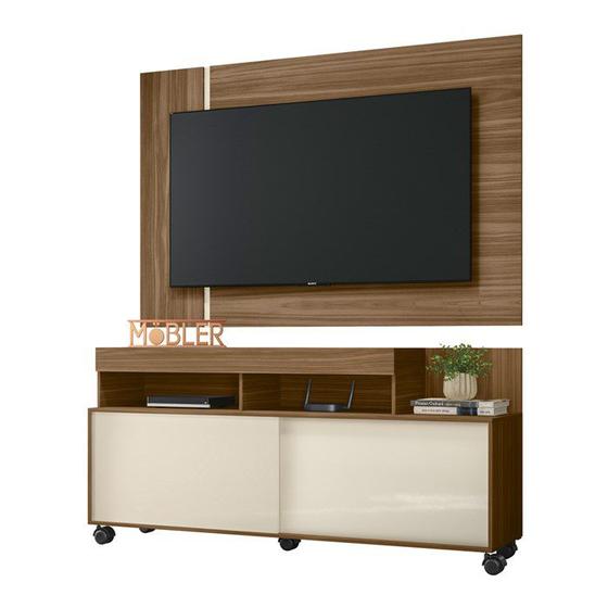 Bancada E Painel TV 55 Polegadas 1005110 Freijo Off White MBL - Mobler ...