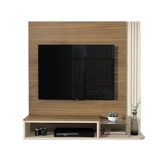 Bancada Home Painel Trix Ripado Madeira p/ TV 48 Polegadas Carvalho ...