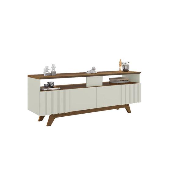 Bancada Para TVs até 60 Polegadas Star Freijó Cinza Cristal - Leão Móveis - Painel para TV ...