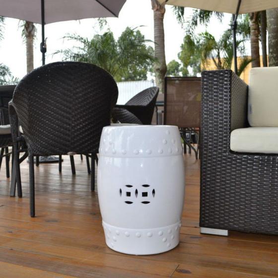 Banco Multiuso Seat Garden Jardim Decoração Varanda Cerâmica Hong Kong ...