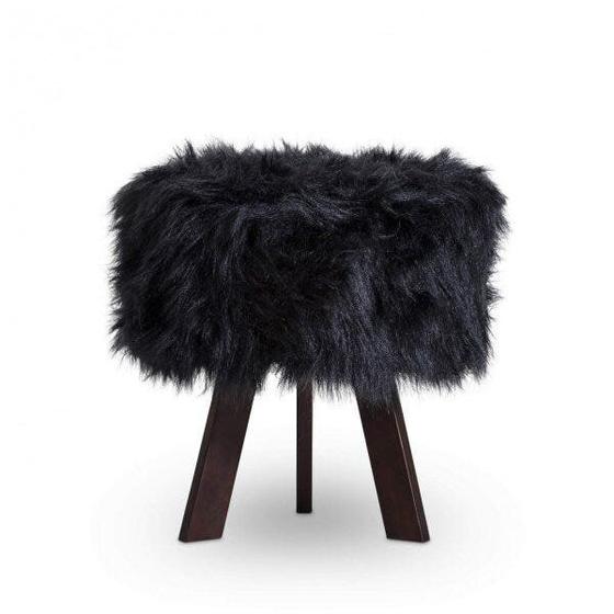 Banco Puff com Pelo Olivia Tecno Mobili - Puffs - Magazine Luiza