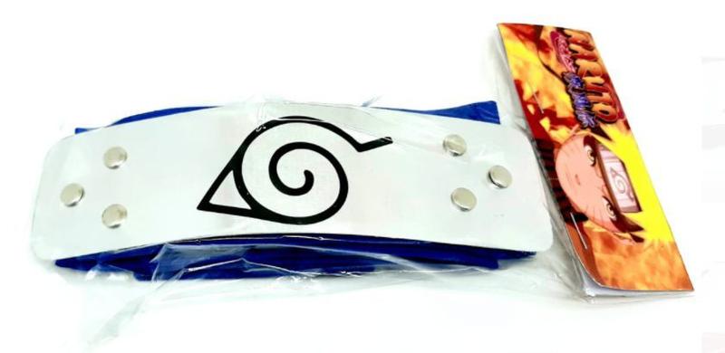 Bandana Naruto Vila da Folha Faixa Azul Aldeia da Folha Kakashi Minato ...