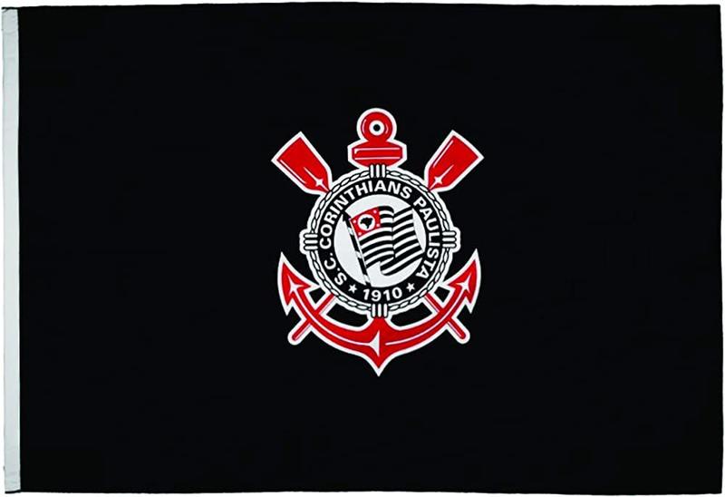 Bandeira Corinthians Torcedor Licenciada 2 Panos (1 Face) - JC Flâmulas ...
