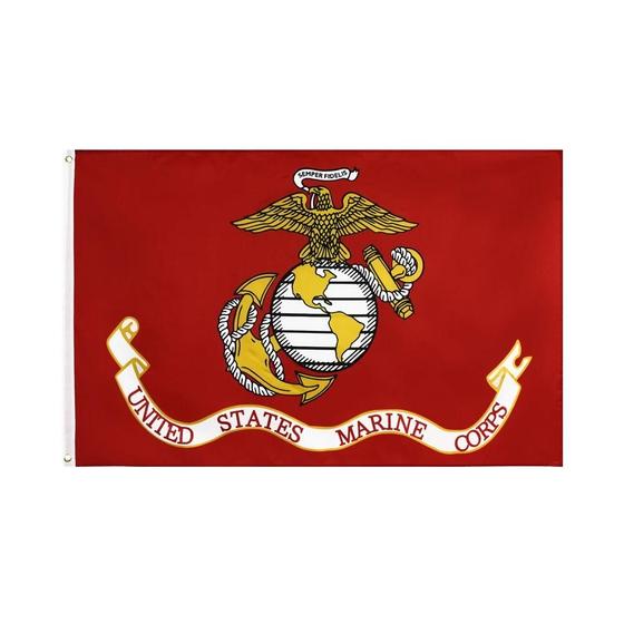 Bandeira do Corpo de Fuzileiros de Marinha USMC do Exército Americano ...