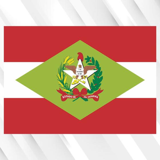 Bandeira do Estado de Santa Catarina - Arte Brasil - Bandeiras ...