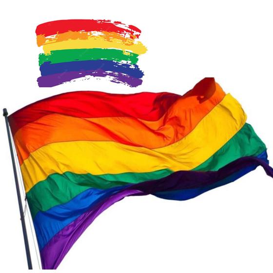 Bandeira Lgbt Bissexual Do Orgulho - Grande 1.50 X 1.15 - bandeira ...