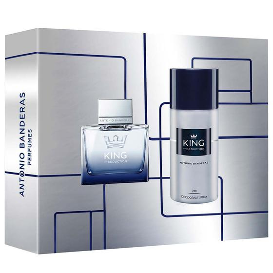 Bandeiras King of Seduction EDT Kit - Perfume Masculino + Desodorante ...