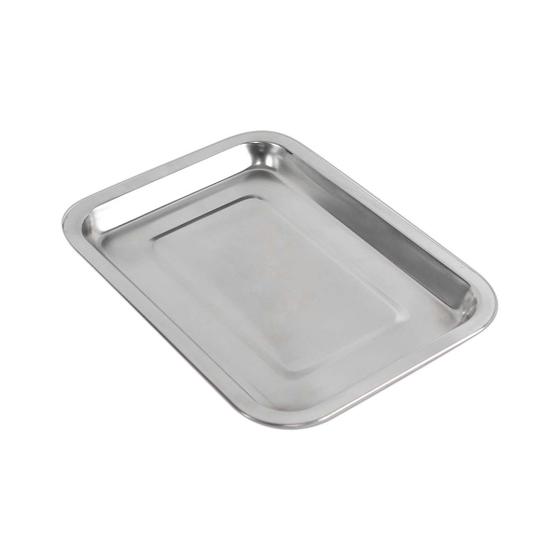 Bandeja Aço Inox Retangular Reforçada Rasa 22x15 Cm 0,8 mm - ART'INOX ...
