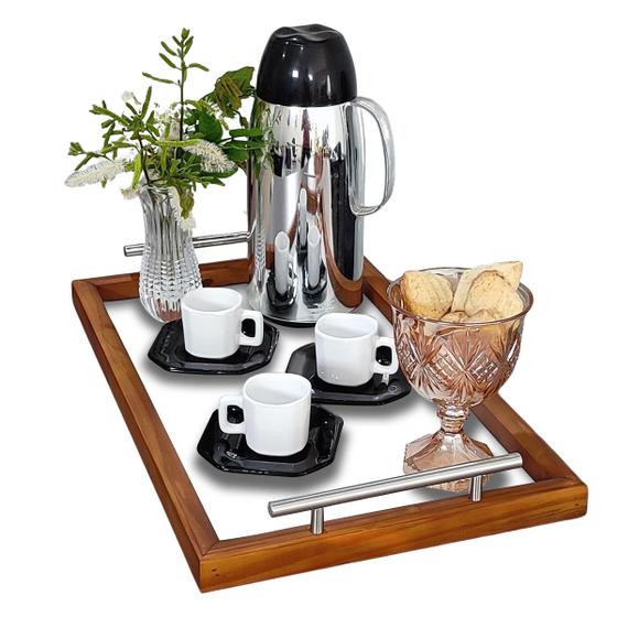 Bandeja Cantinho Café Grande Moderna Decorativa Ambiente Casa Sala ...