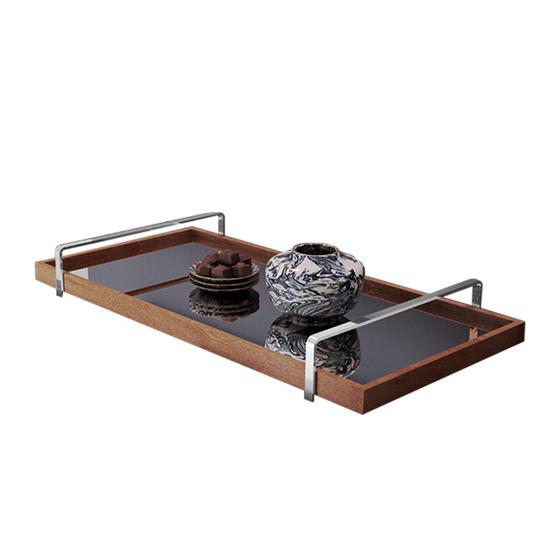 Bandeja Espelhada Buffet Com Alça Cromada - Lar Flex - Bandejas ...