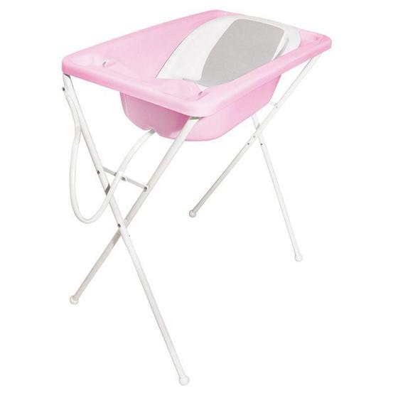 Banheira Acqua Trio Rosa - GALZERANO - Banheira de Bebê - Magazine Luiza