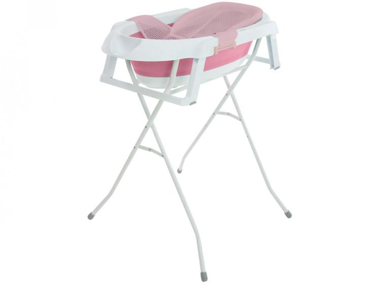 Banheira de Bebê com Suporte Safety 1st - Smile Rosa 35L - Banheira de ...