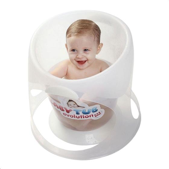 Banheira Ofurô Bebê Baby Tub Evolution - De 0 à 8 Meses - Transparente ...