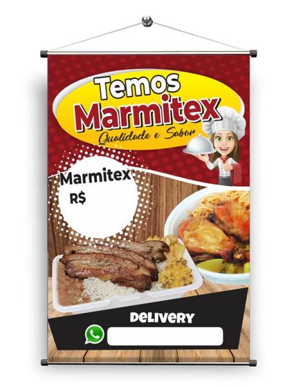 Banner Marmitex Mod1 - Kradesivos - Banner para Festa - Magazine Luiza