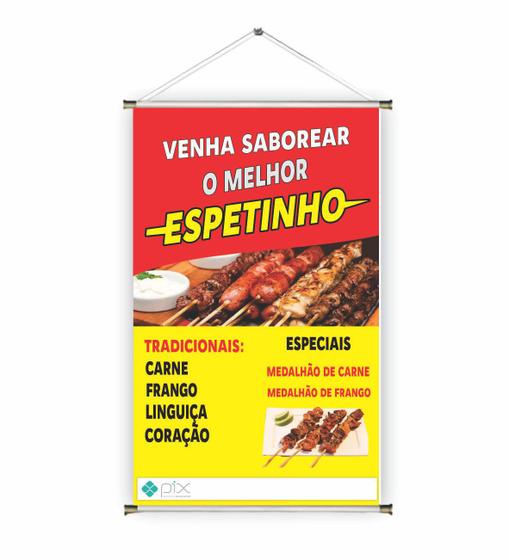 Banner pronto Assado REF 019 medida 45x70 cm (arte Pronta) - Banner de ...