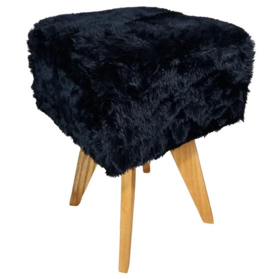 Banquinho Puff Estofado Quadrado Veludo - SEMPRE BARATO STORE - Puffs ...