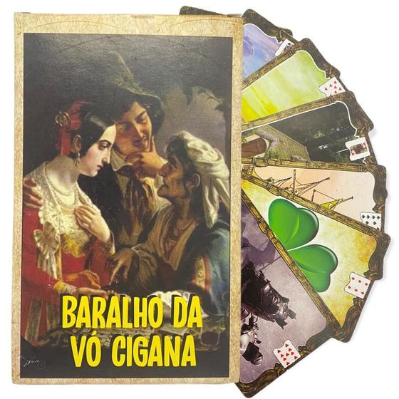 Baralho Tarot Baralho Da Vó Cigana Novo Com 36 Cartas Flor De Magia Livros De Religião