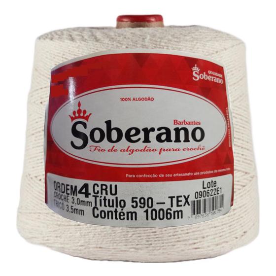 Barbante Cru Soberano 700 gramas Fio N 4, 6, 8 Para Croche - Barbante ...