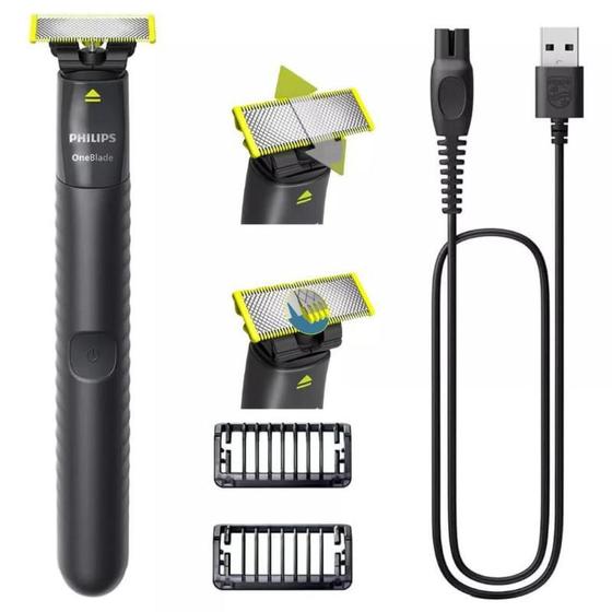 Barbeador Elétrico Philips Oneblade Qp1424/10 One Blade - Aparador de ...