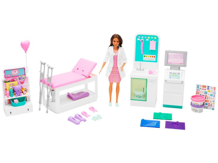 Barbie Profissões Clínica Médica 32cm - Mattel - Boneca Barbie ...
