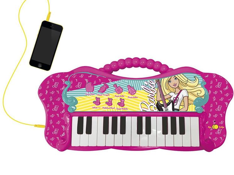 Barbie Teclado Fabuloso Com Função MP3 Player Fun - Barao Toys - Piano ...