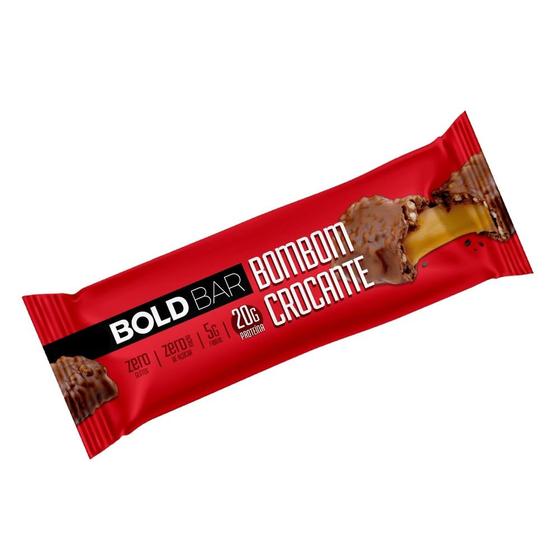 Barra Bold Bar Bombom Crocante 60g - Barra de Proteína - Magazine Luiza