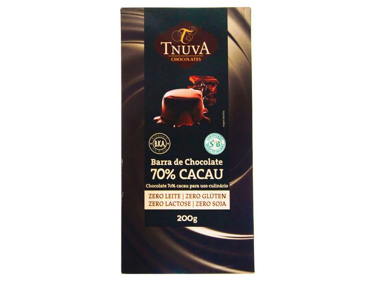 Barra Chocolate 70% Cacau Culinário Vegano Tnuva 200g - Chocolate ...