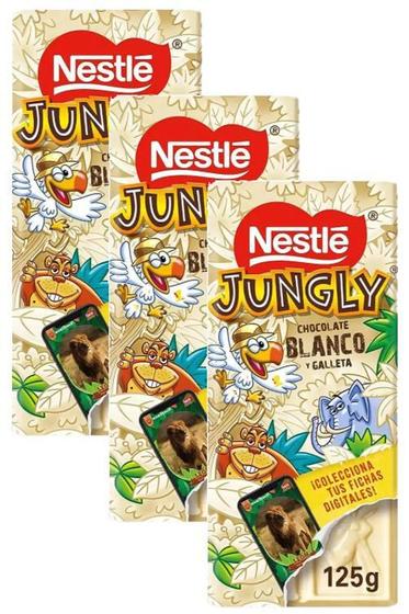 Barra Chocolate Branco com Bolacha Nestlé Jungly 125g - Nestle ...