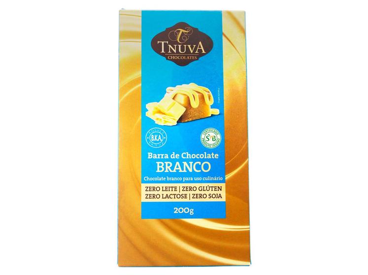 Barra Chocolate Branco Culinário Sem Lactose Tnuva 200g - Chocolate ...