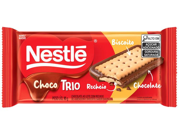 Barra de Chocolate Choco Trio 90g Nestlé - Chocolate / Barra de Chocolate - Magazine Luiza