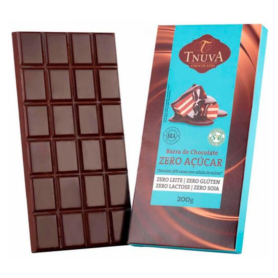 Barra de Chocolate Zero Açúcar Tnuva 200g - Chocolate / Barra de ...
