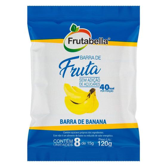 Barra de Fruta Frutabella Banana Sem Adição de Açúcar 120g - Barra de ...