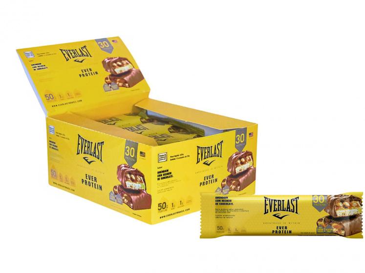 Barra de Proteína Everlast Ever Protein - Amendoim Light e Diet 50g 12 ...