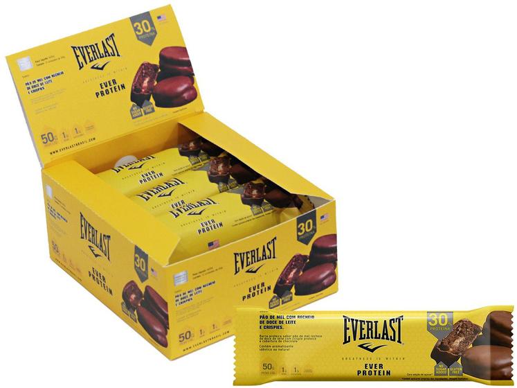Barra de Proteína Everlast Ever Protein - Pão de Mel Light e Diet 50g ...