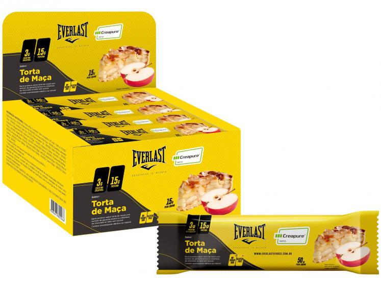 Barra de Proteína Everlast Protein Bar Creapure - Torta de Maçã Light e ...