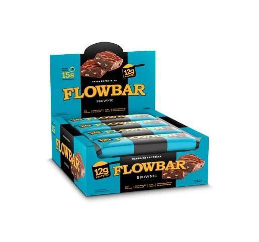 Barra de Proteína Flowbar Brownie 40g - Caixa com 12 unid - Barra de ...