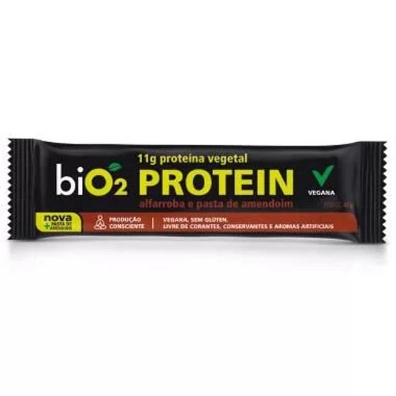 Barra de proteína sabor Alfarroba e pasta de amendoim - 45g - BIO2 ...