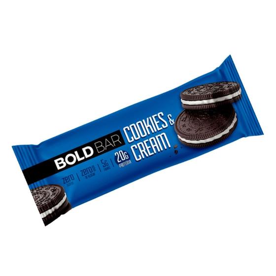 Barra Proteica Bold Cookies & Cream Zero Açúcar - Barra de Proteína ...