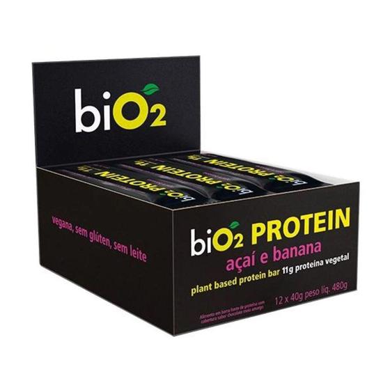 Barra Protein com 12un X 40g Açaí Banana Bio2 - Massa Muscular ...